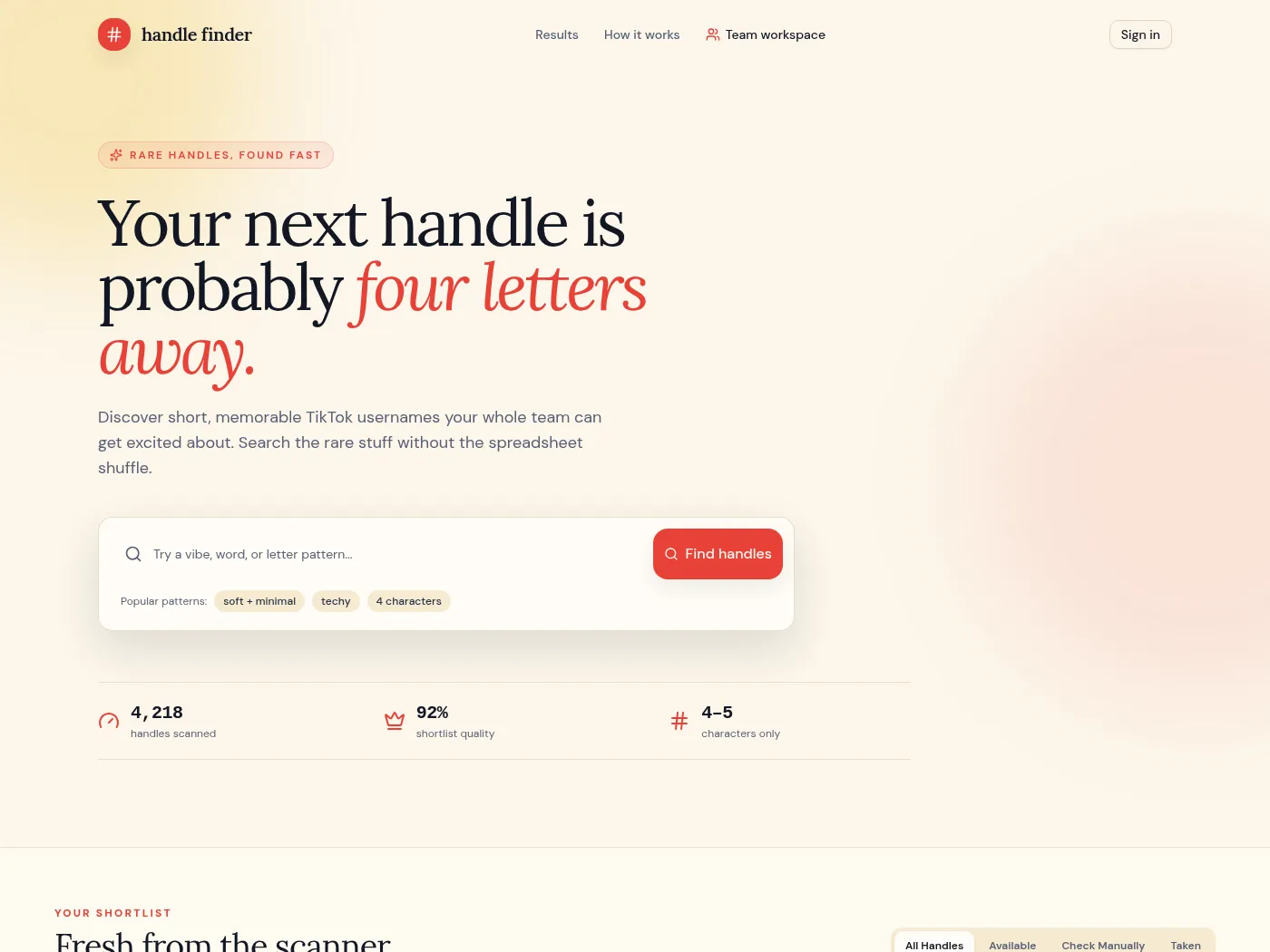 TikTok Handle Finder
