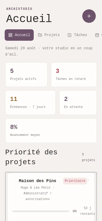 Archistudio Project Manager