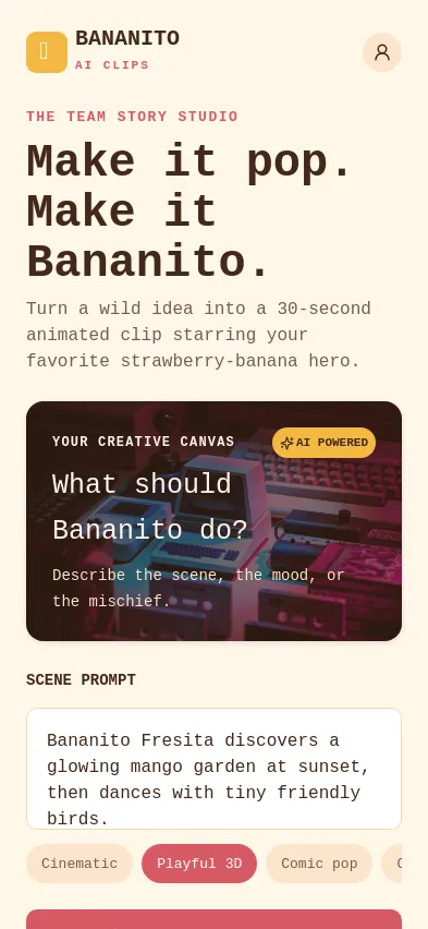 Bananito AI Video Clips