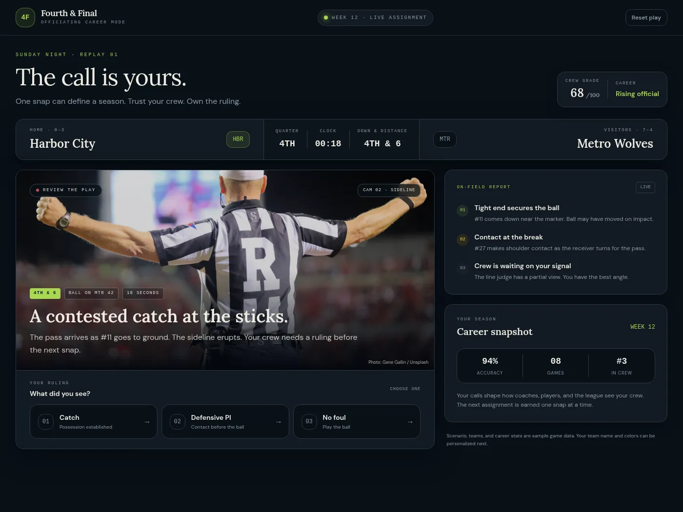 Referee Simulator Pro