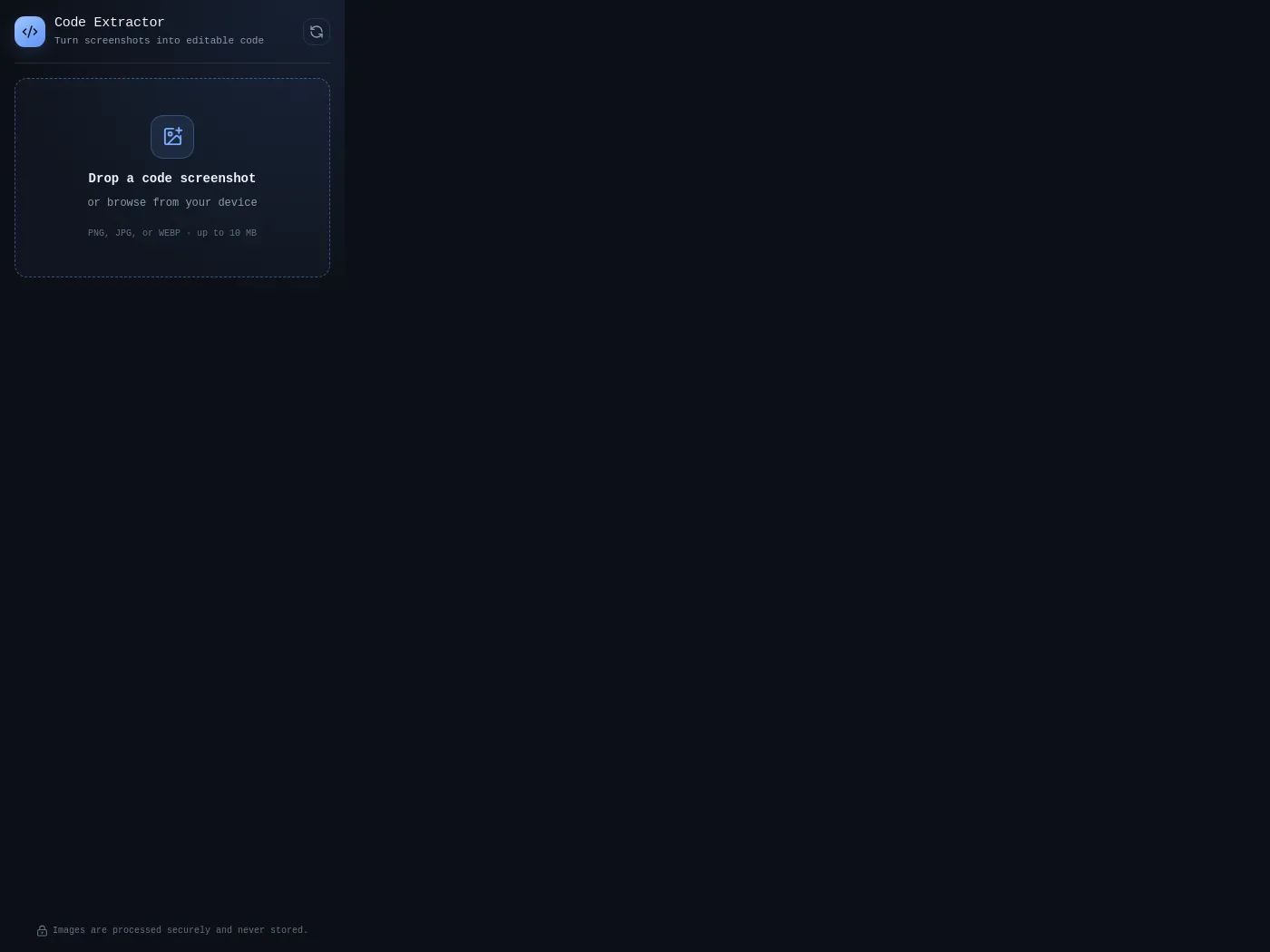 Code Extractor Extension