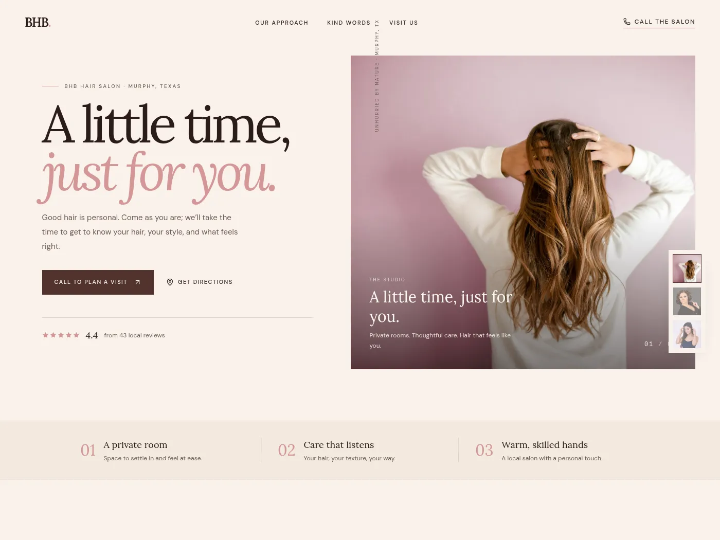BHB Hair Salon Website