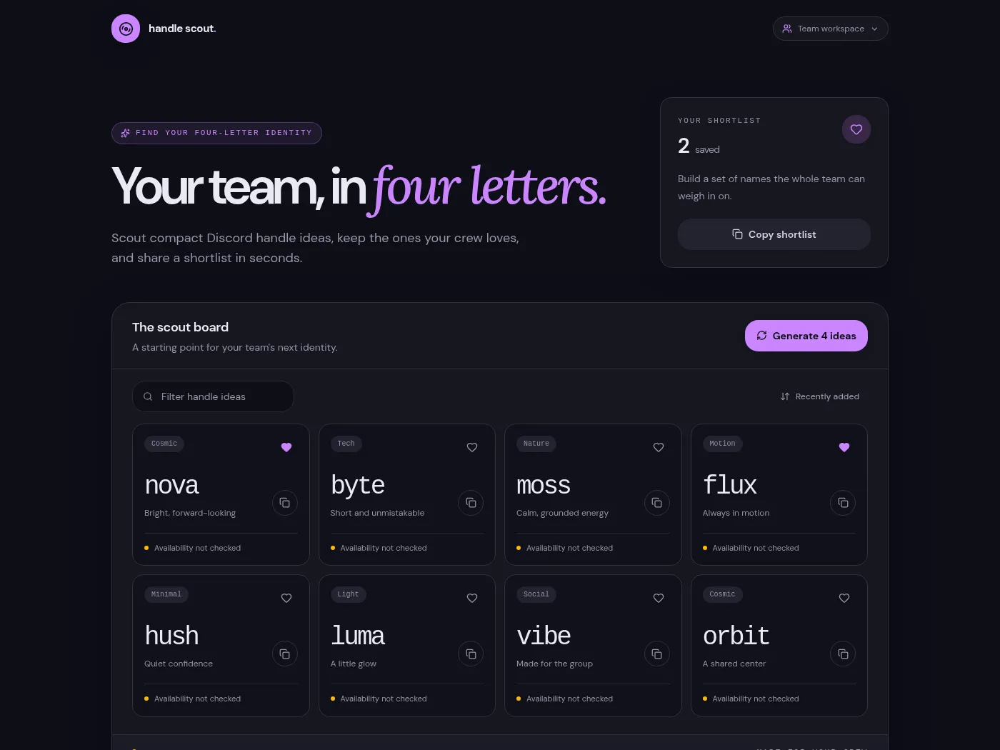 Discord Handle Scout