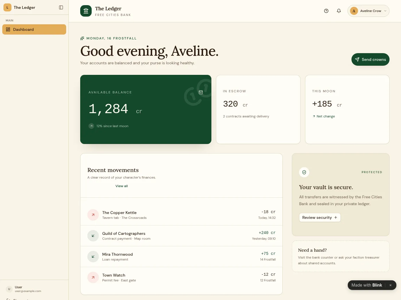 LARP Bank App