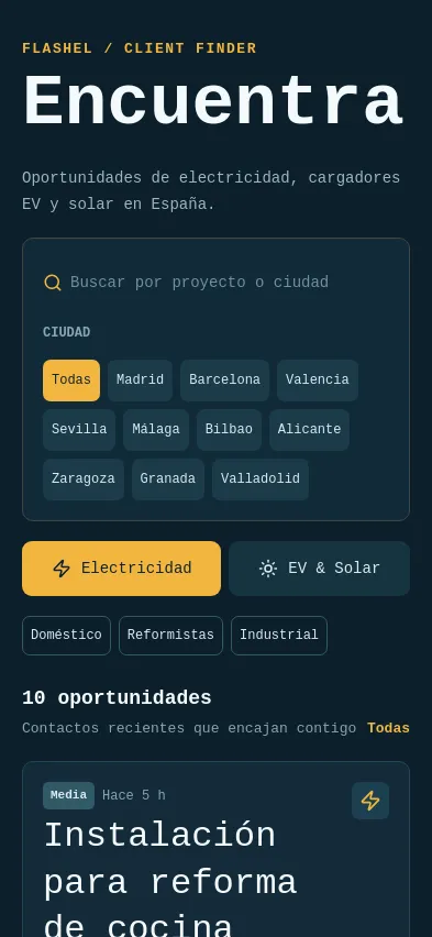 FlashEl Client Finder