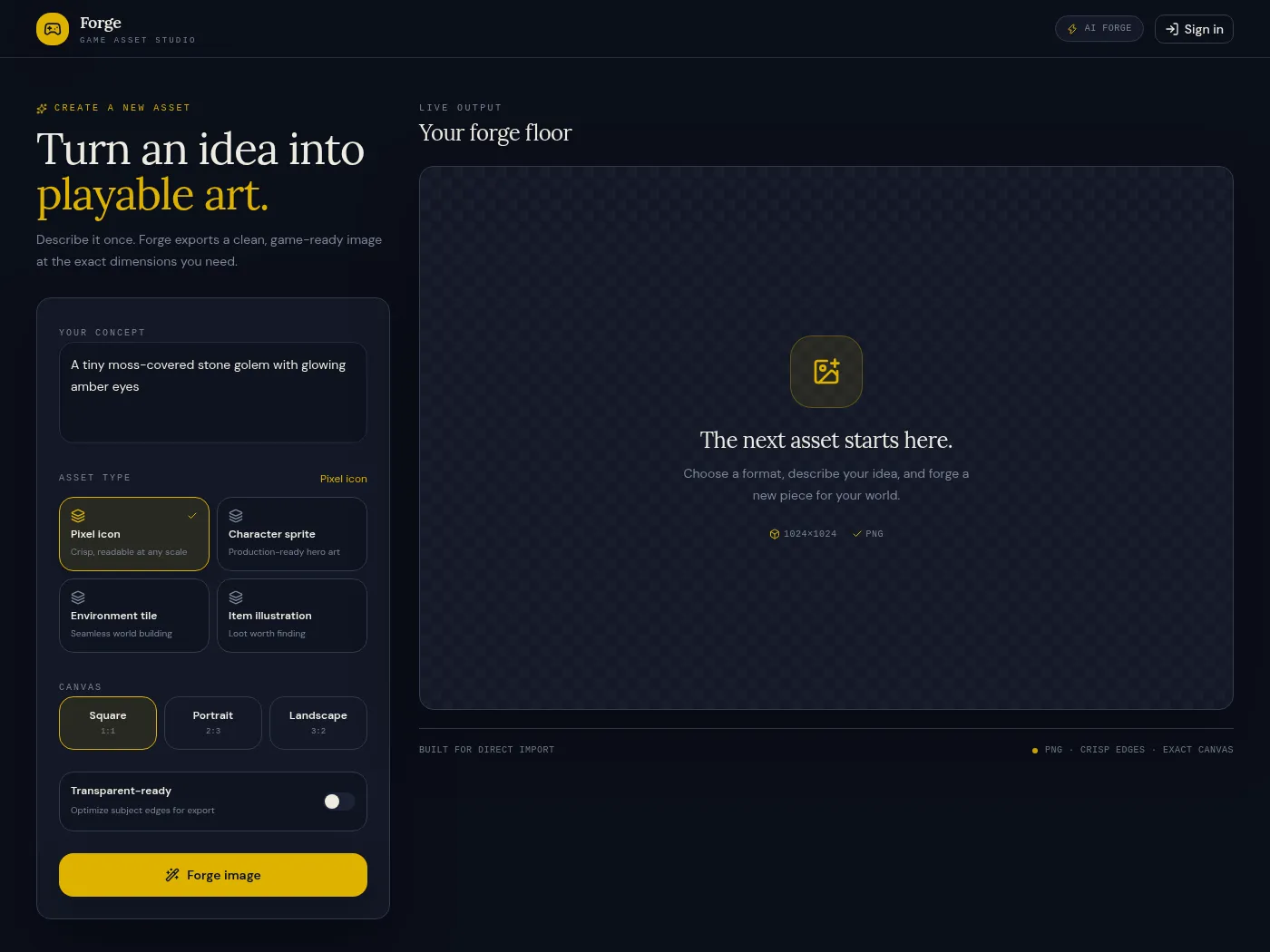Game Asset Image Studio