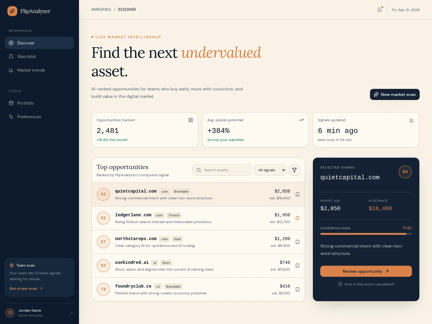 FlipAnalyzer AI
