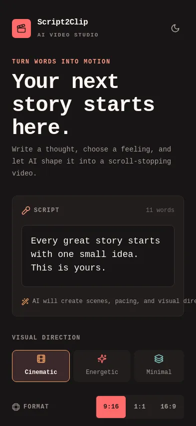 Script2Clip AI