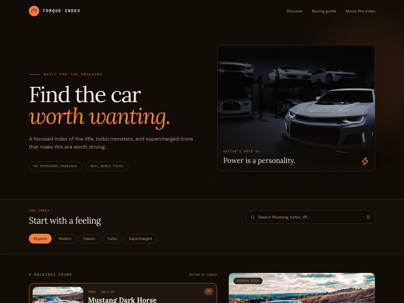 Muscle Car Searcher