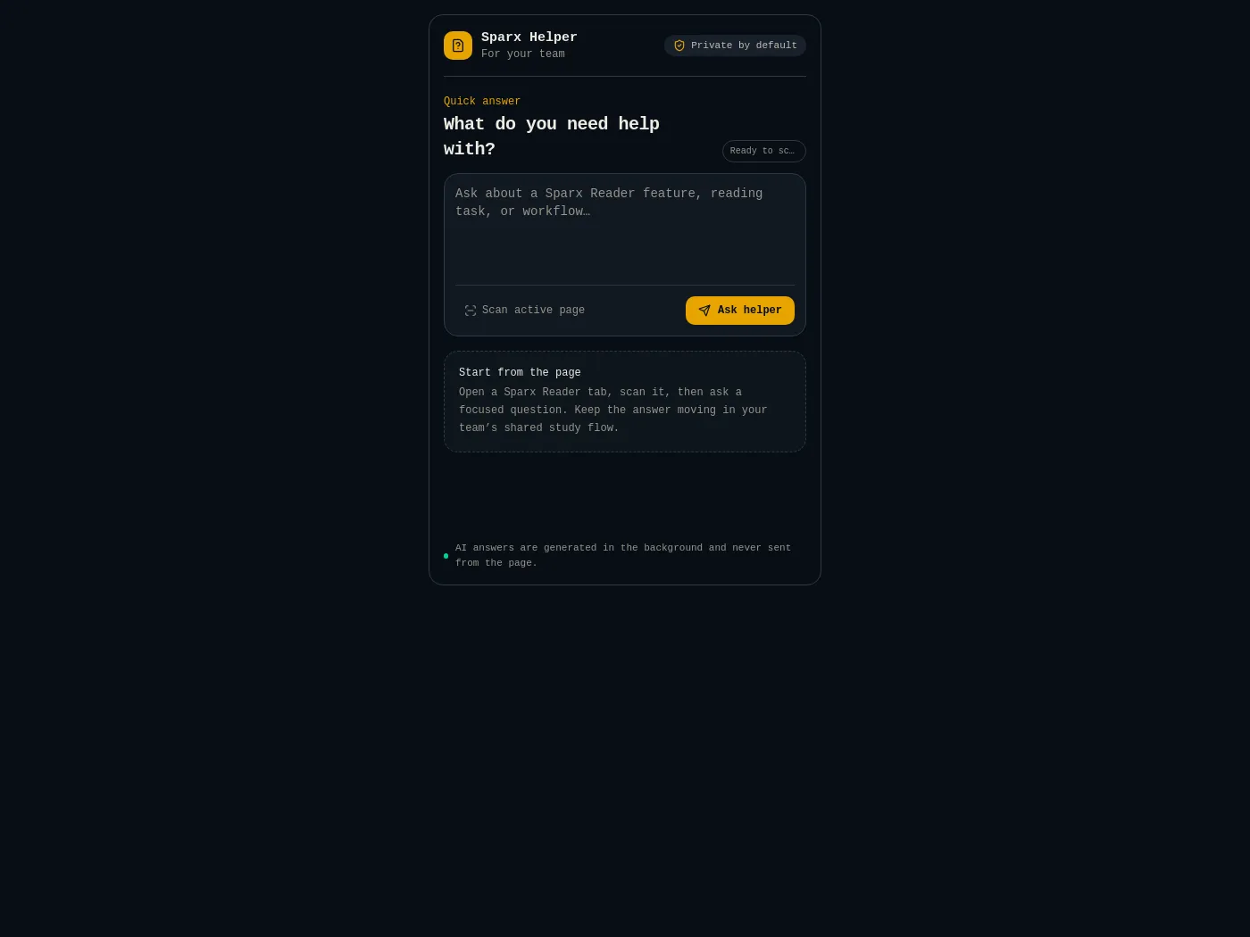 Sparx Reader AI Helper