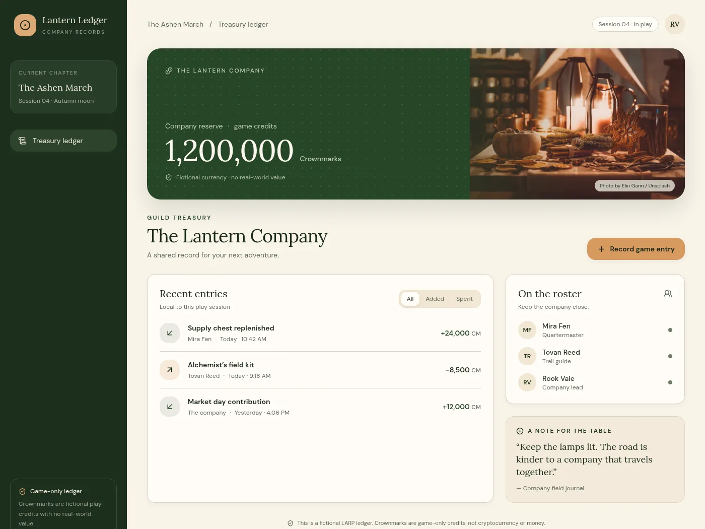 LARP Phantom Wallet Sim