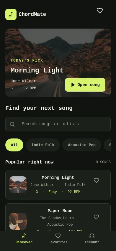 ChordMate Songbook