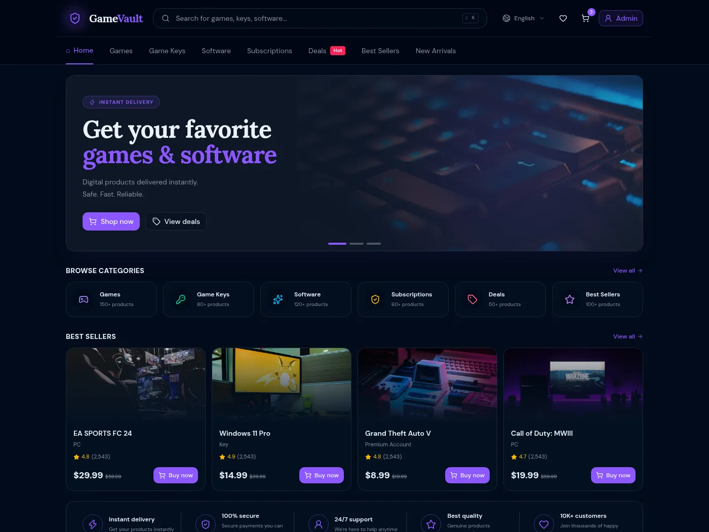 DigiStore Admin Panel
