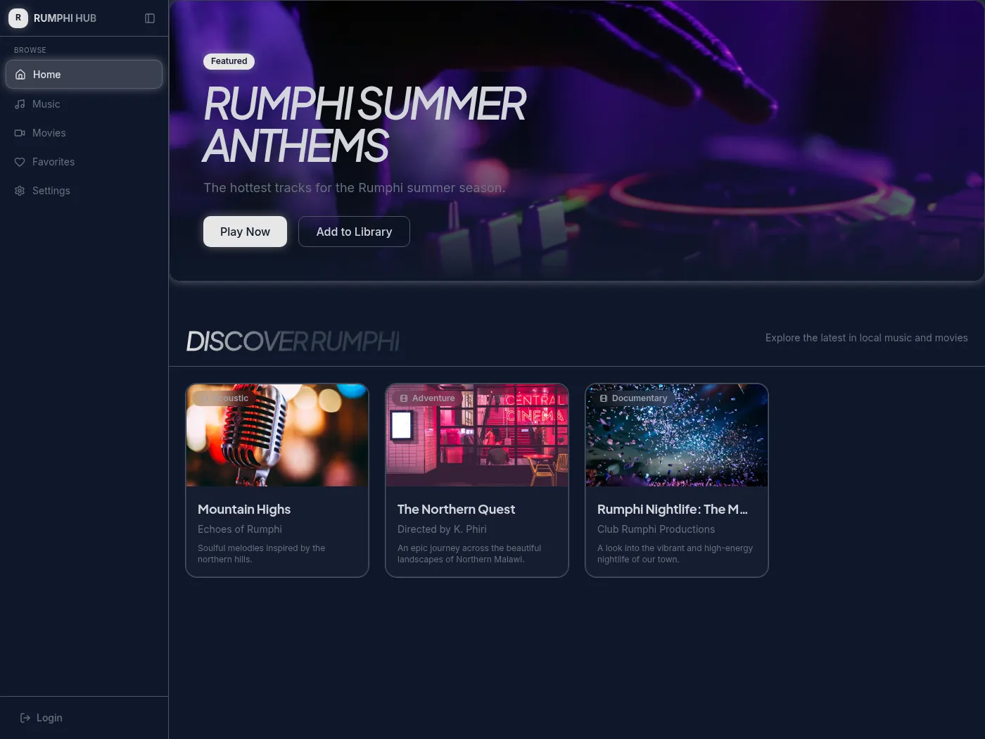 Rumphi Entertainment Hub