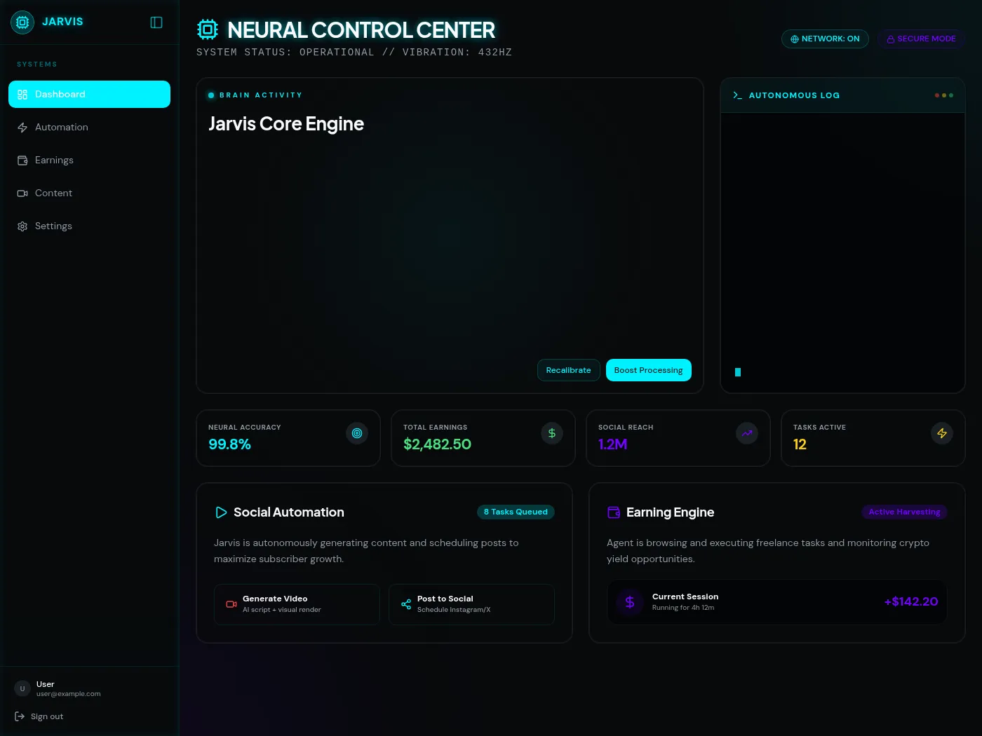 Jarvis Earning AI Agent