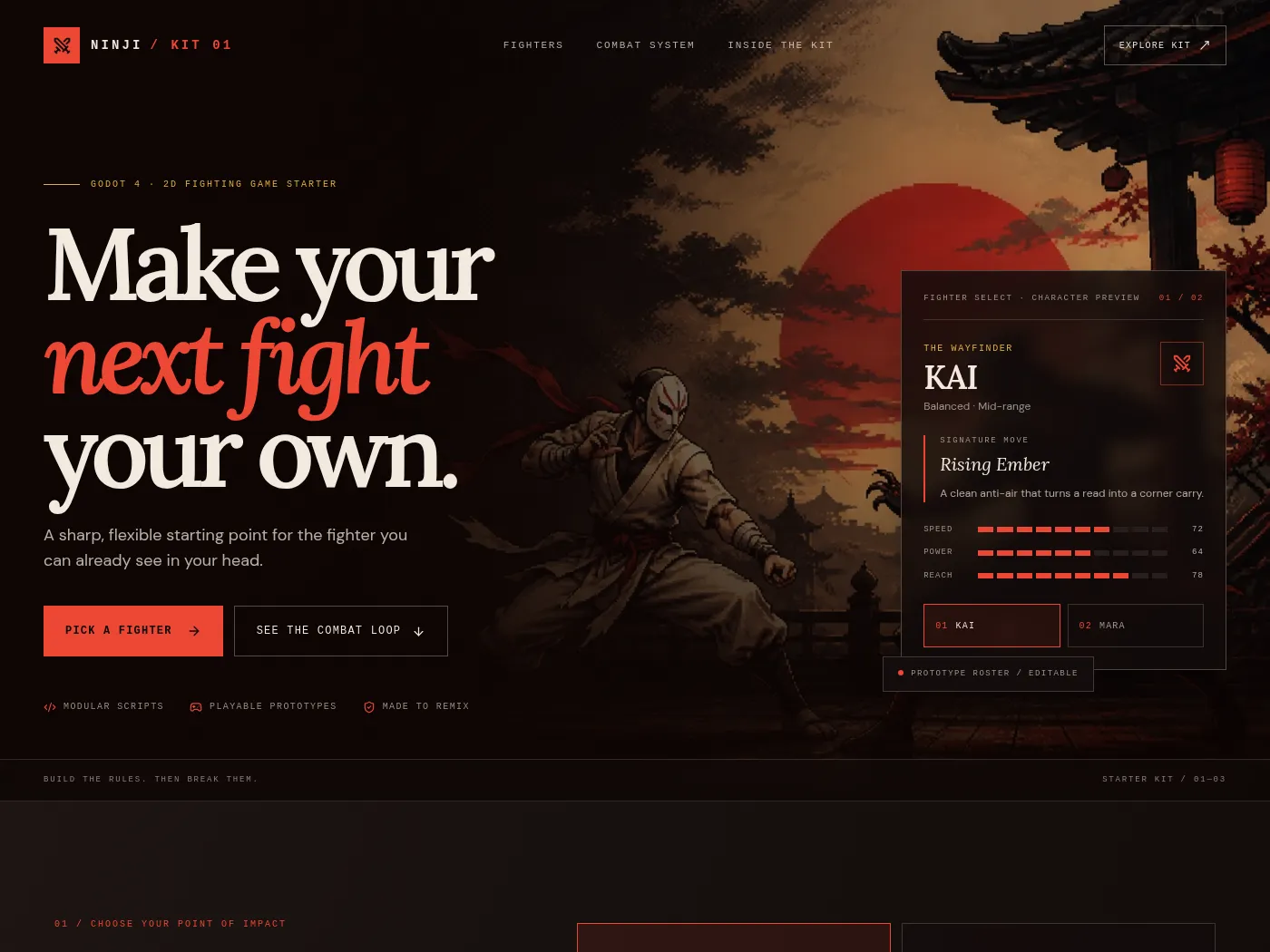 Ninji Fighting Game Kit
