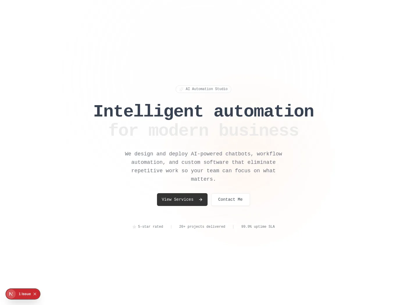 AI Portfolio Landing