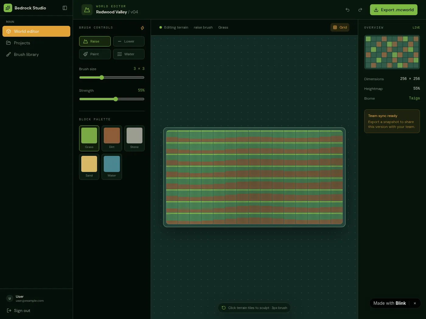 Bedrock Map Designer
