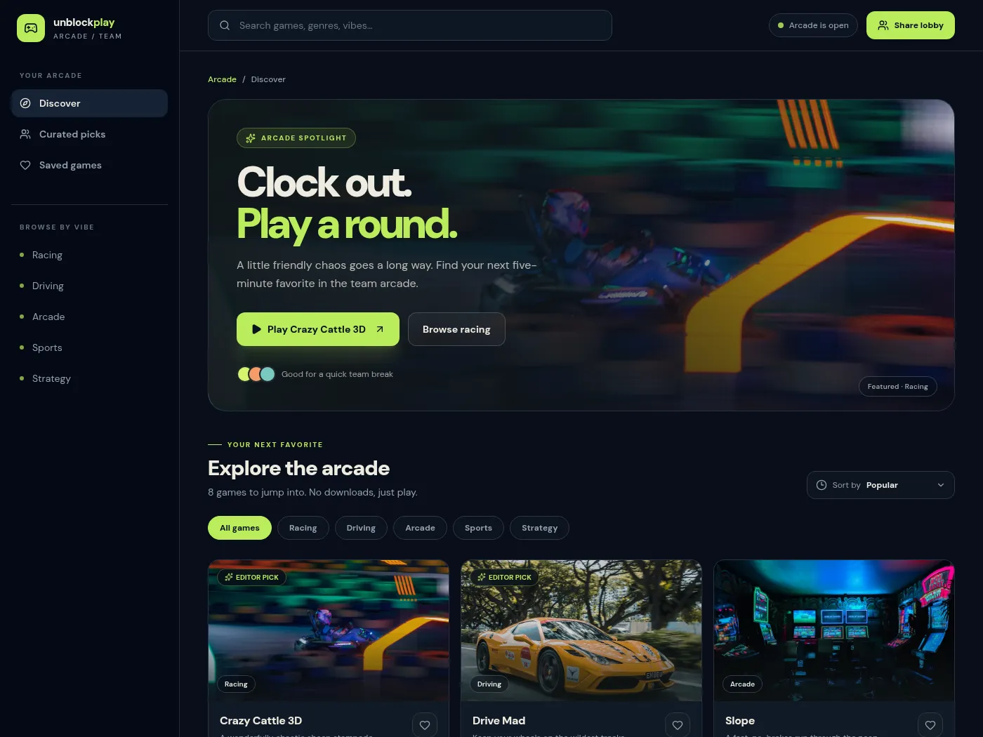 UnblockPlay Arcade