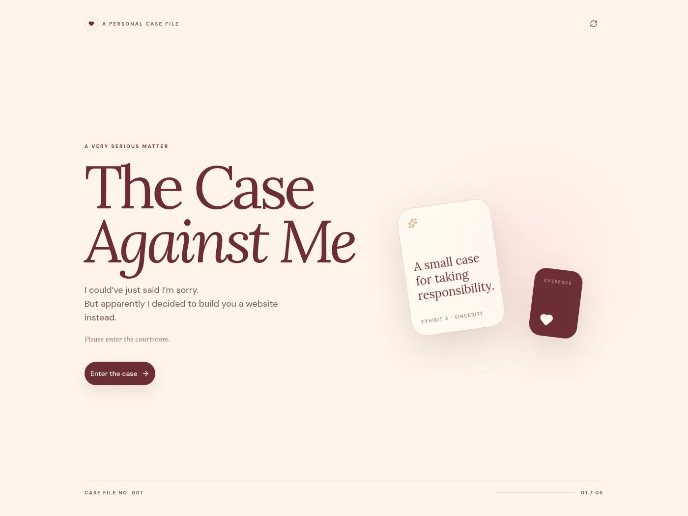 The Case Against Me