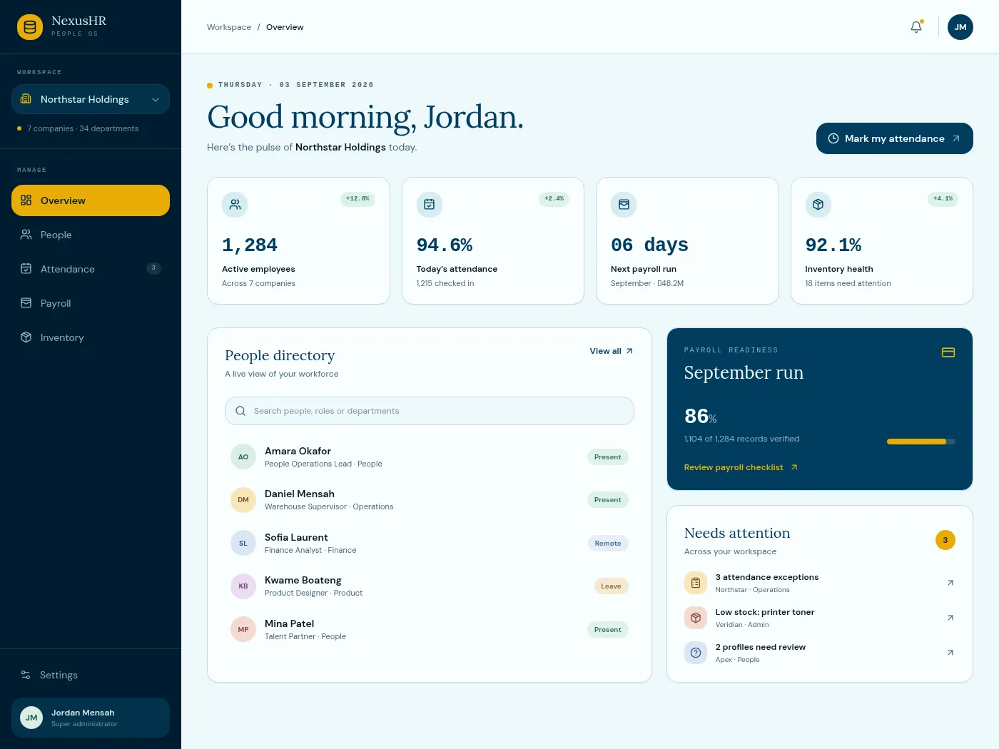 MultiCorp HR Manager
