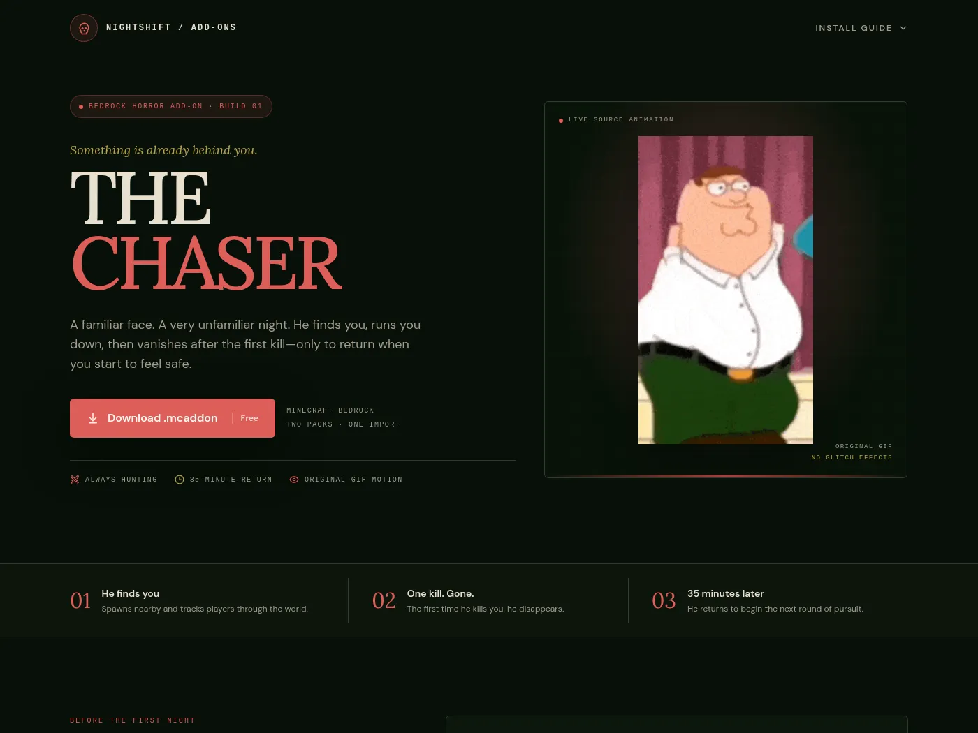 Horror MCAddon Chaser