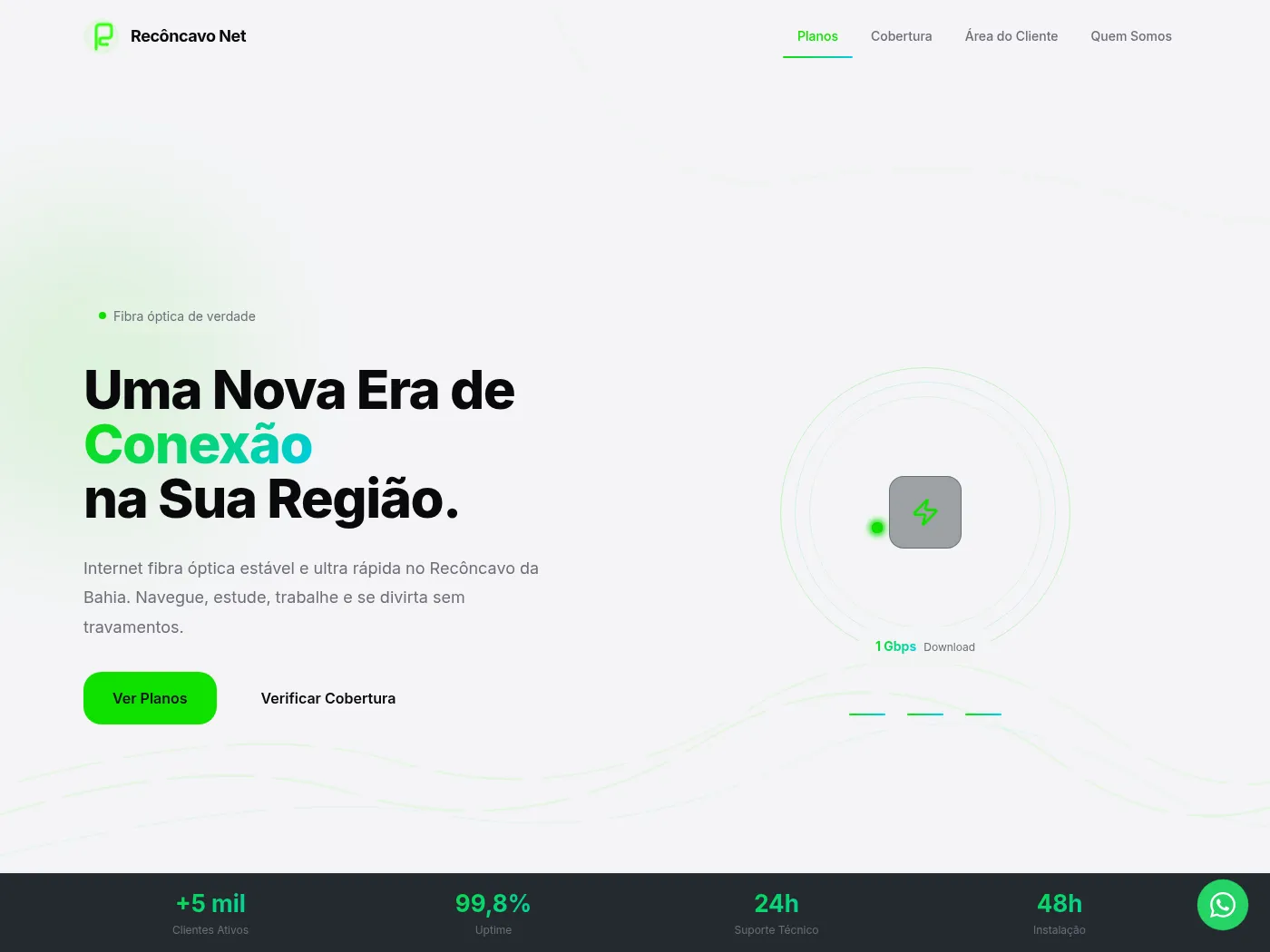 Recôncavo Net Website