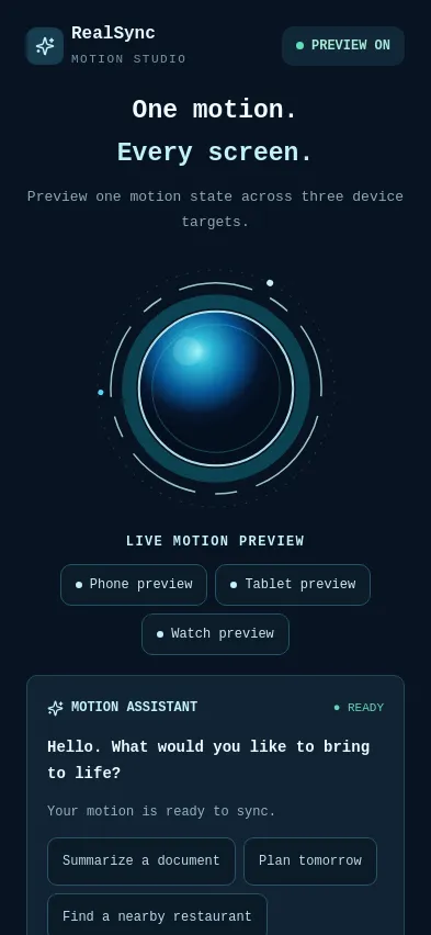 RealSync Animation App