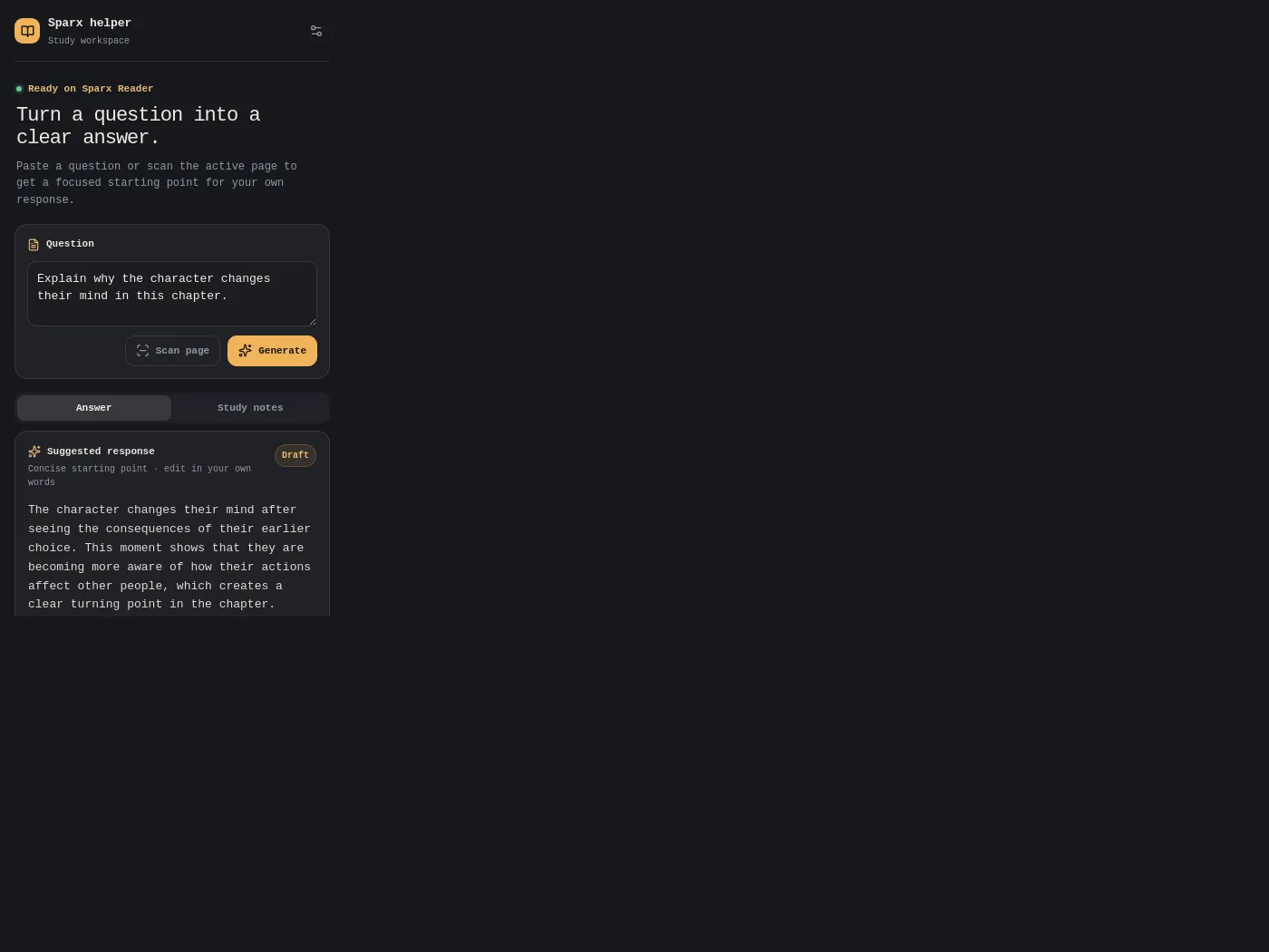 Sparx AI Helper