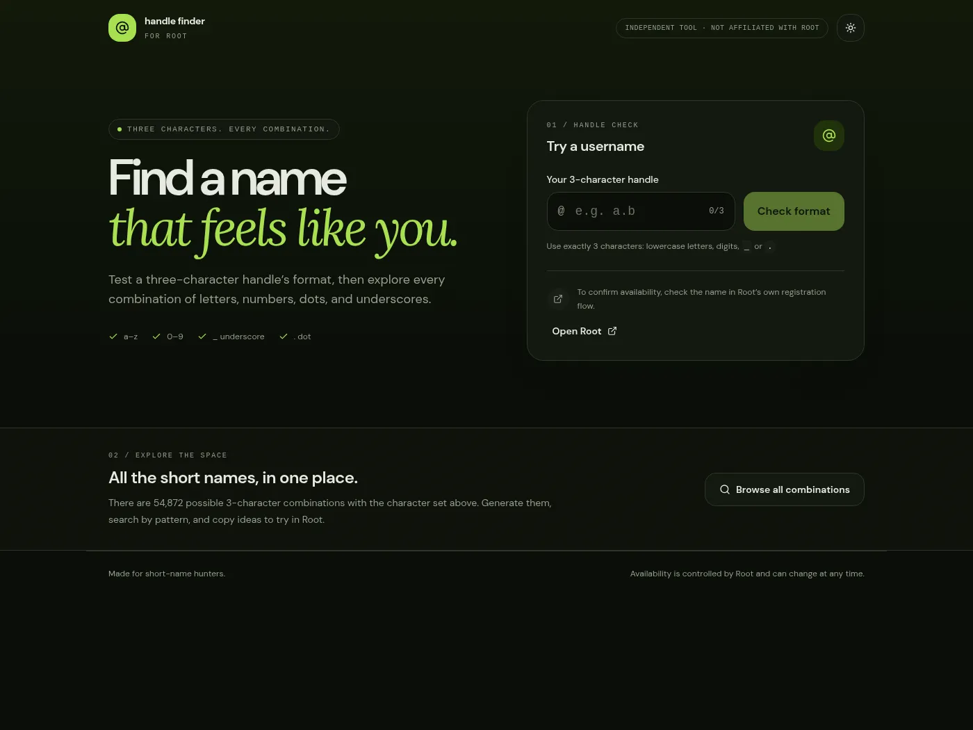 Root Username Checker