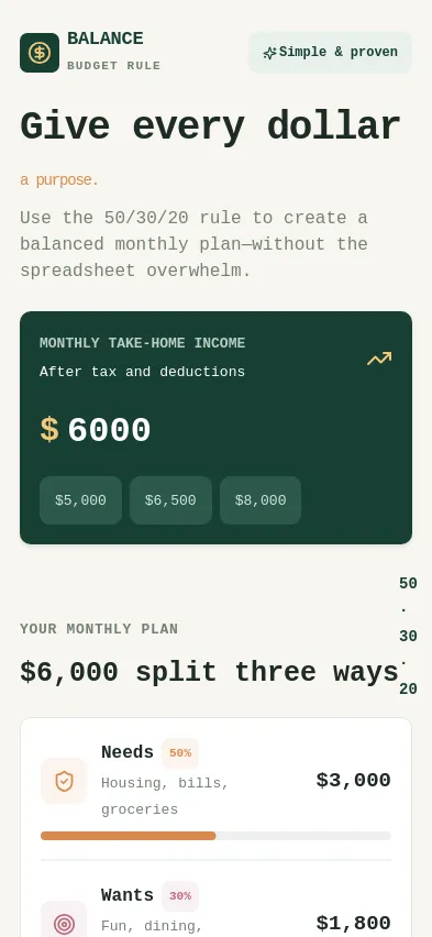 Smart Budget Splitter