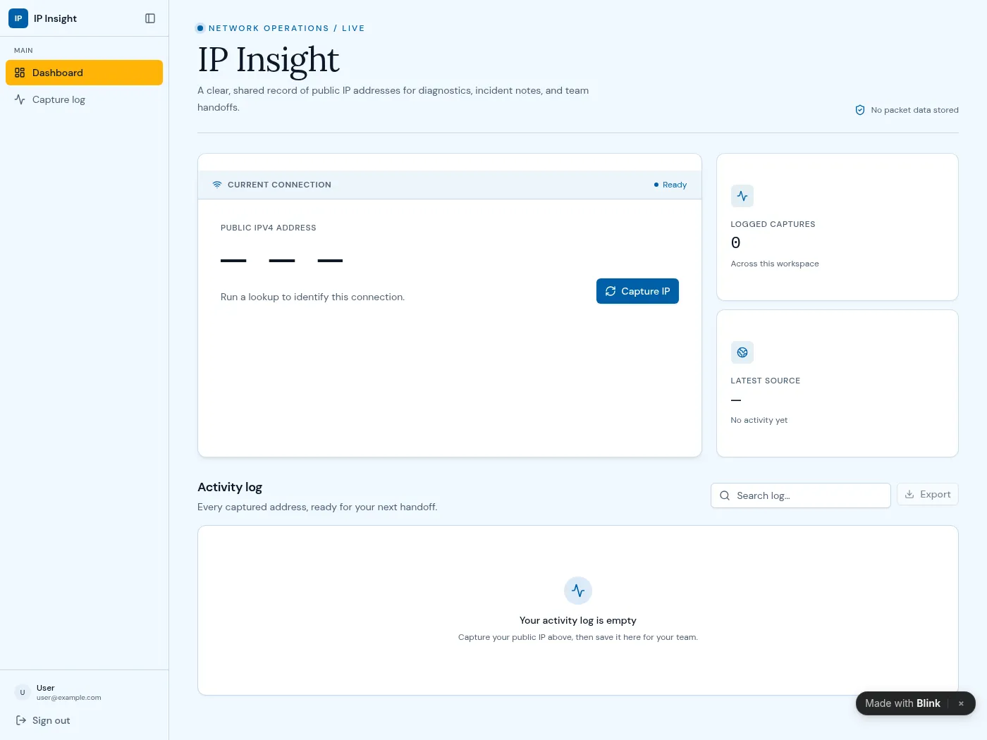 IP Insight Dashboard