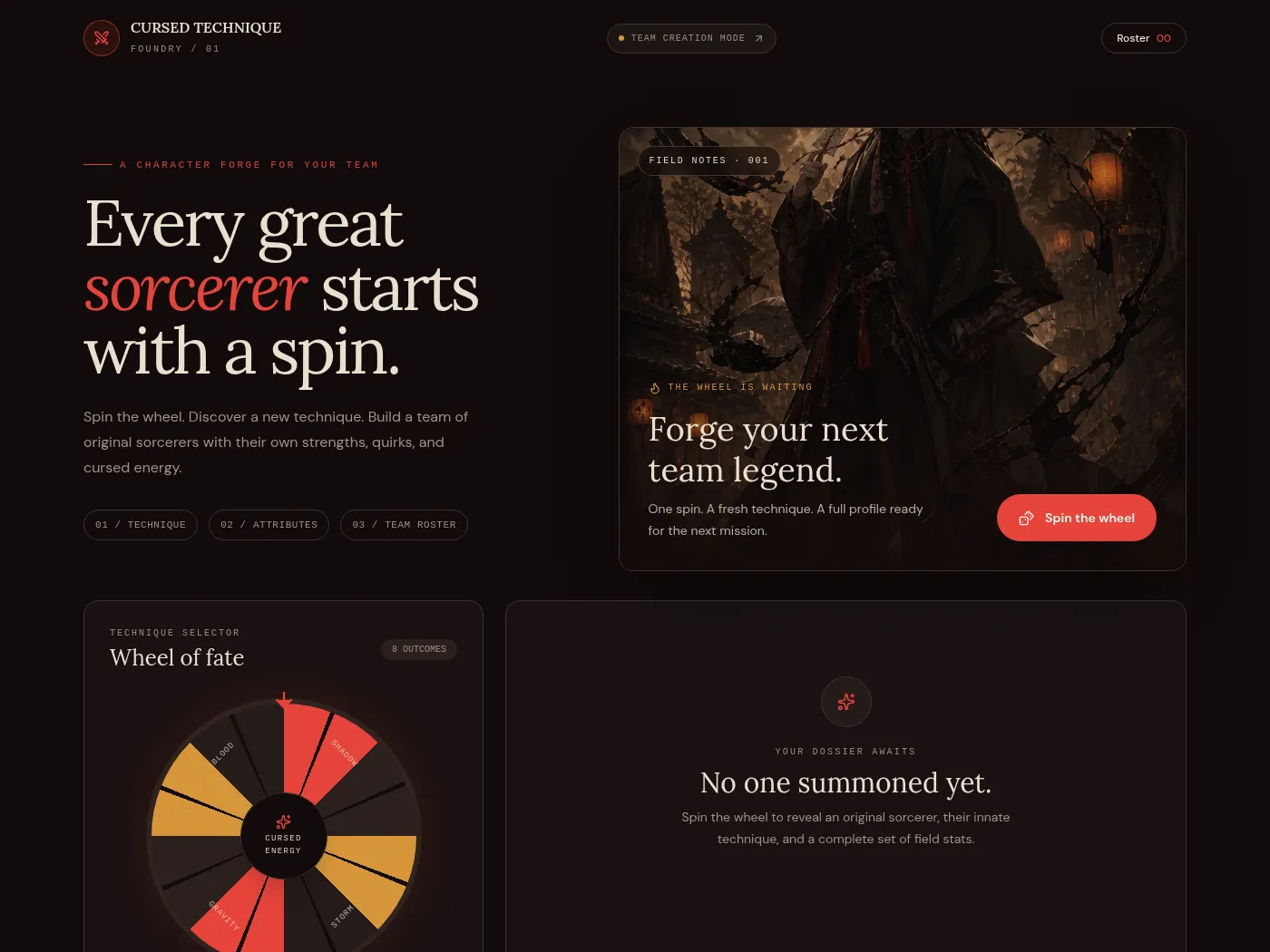 JJK Character Forge