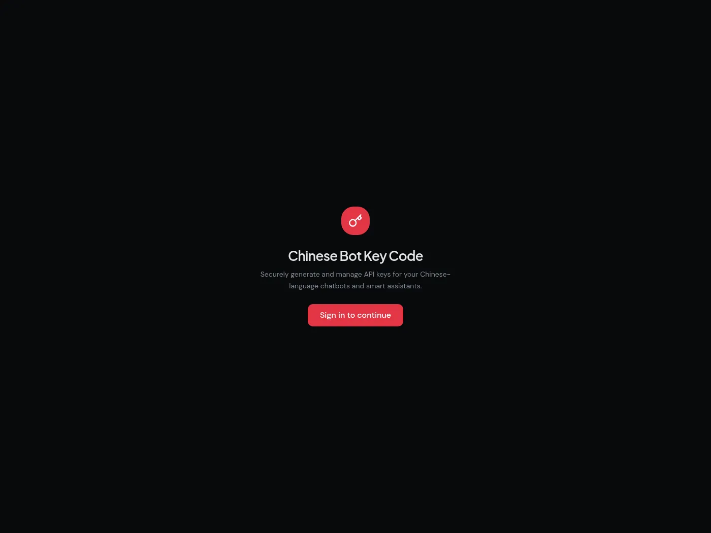 Chinese Bot Key Code