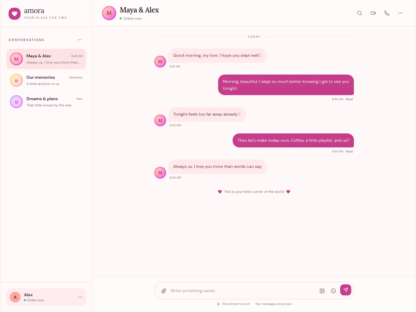 Lovers Chat App
