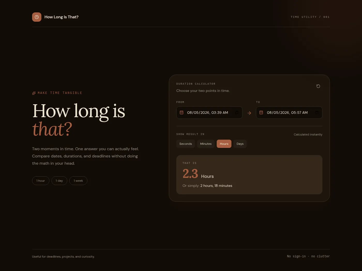 How Long Is That?