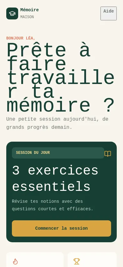Mémoire Maison App