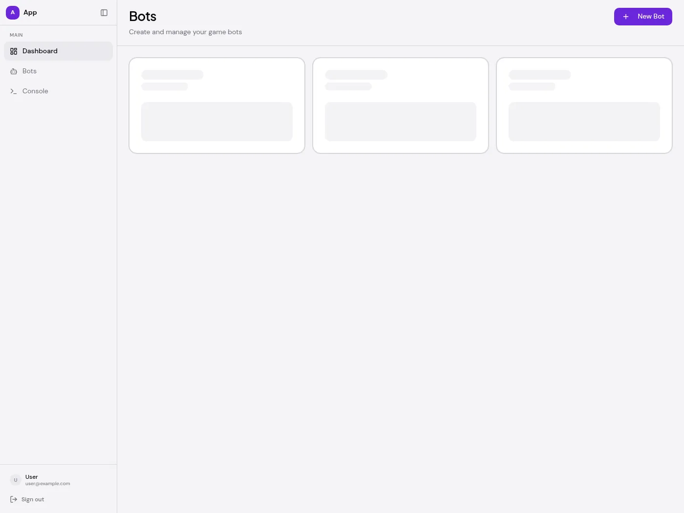 GameBot Admin Panel