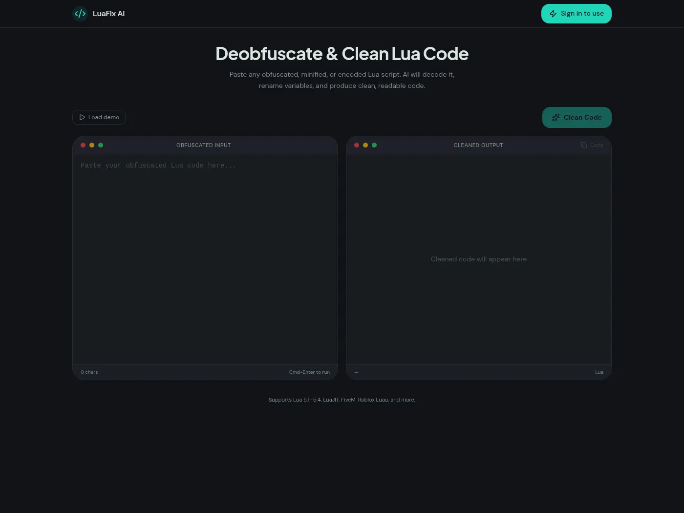 LuaFix AI