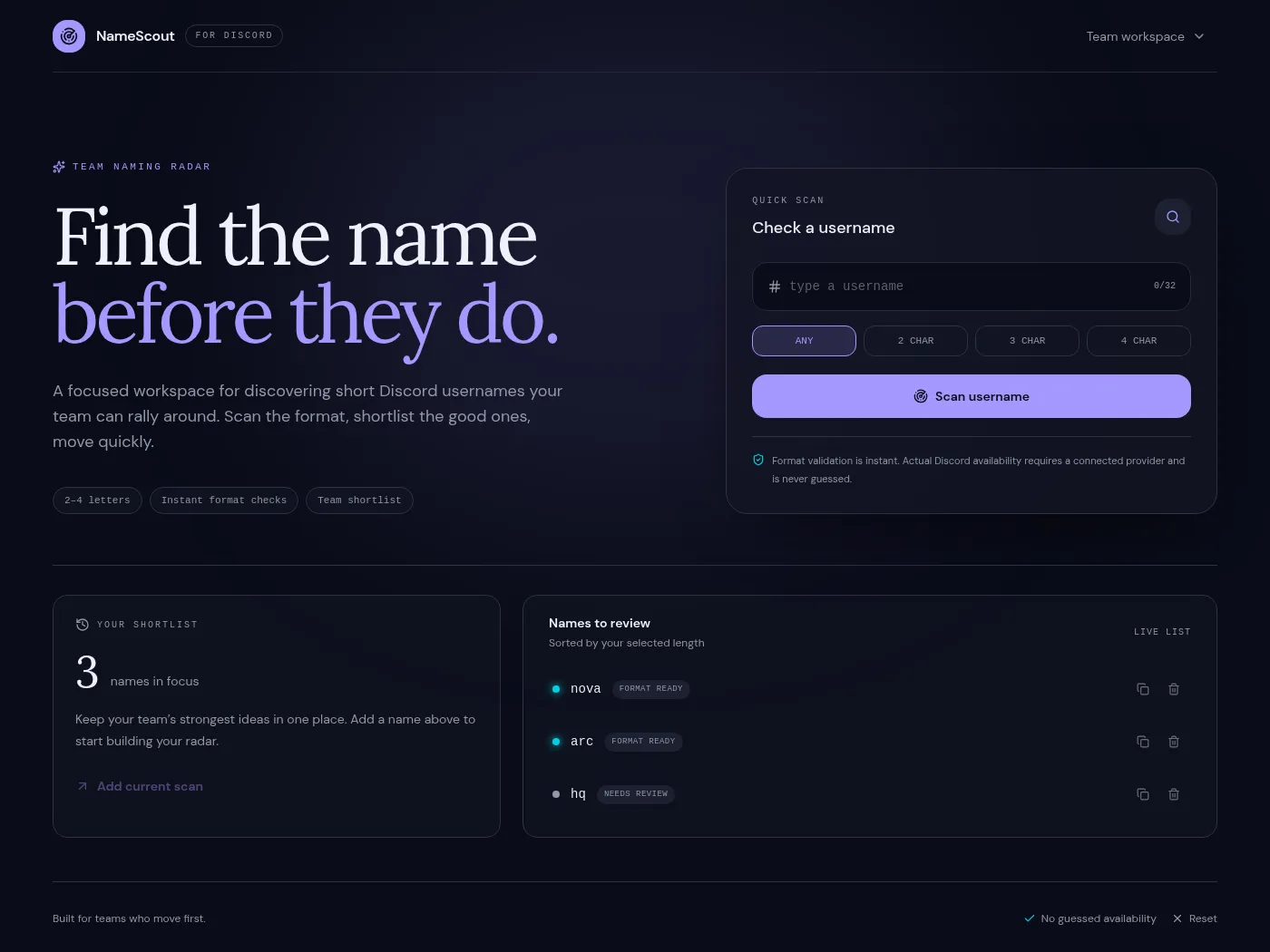 Discord Name Checker