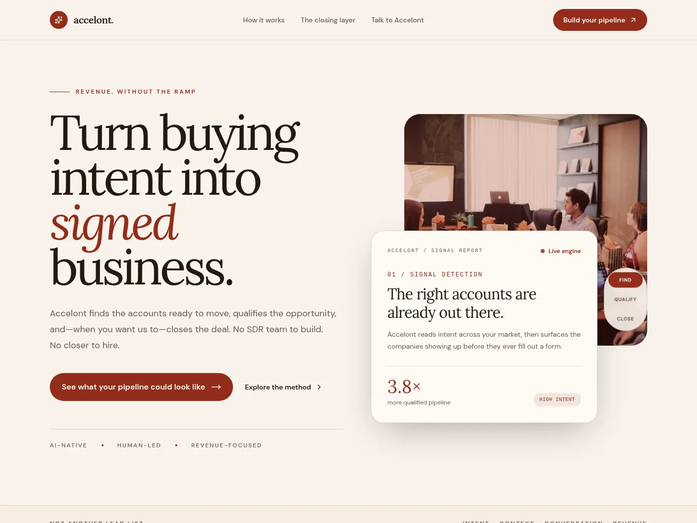 Accelont AI Sales Site