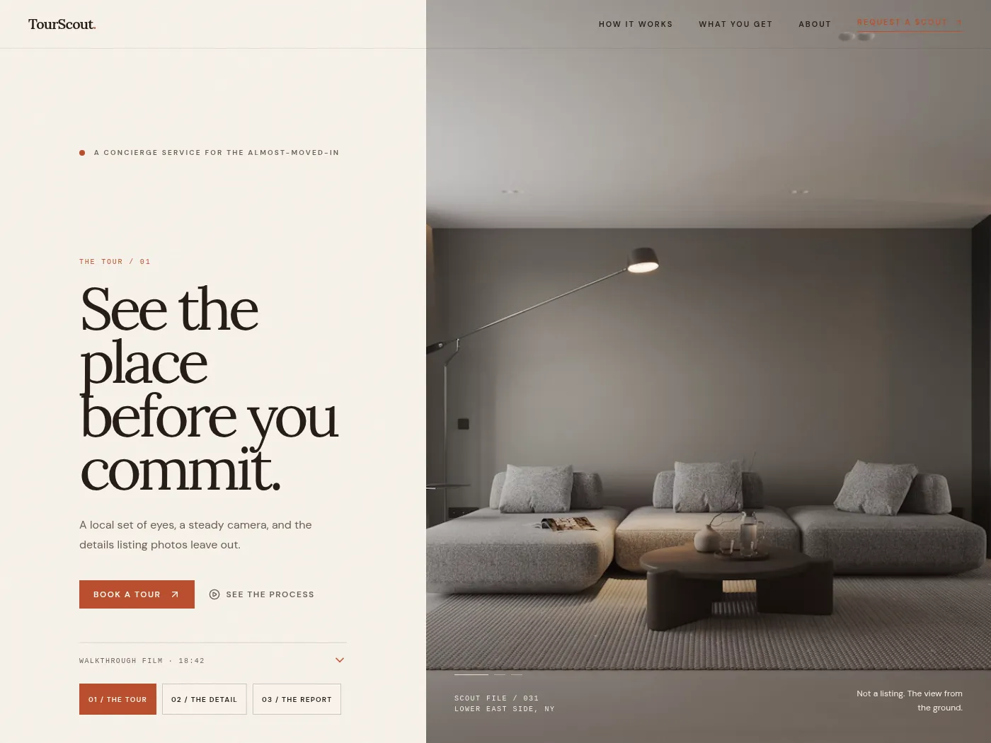 TourScout Landing Page