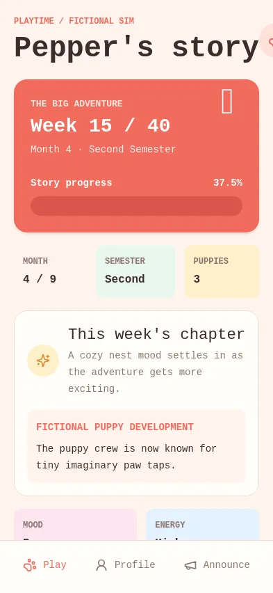 Puppy Pregnancy Playtime