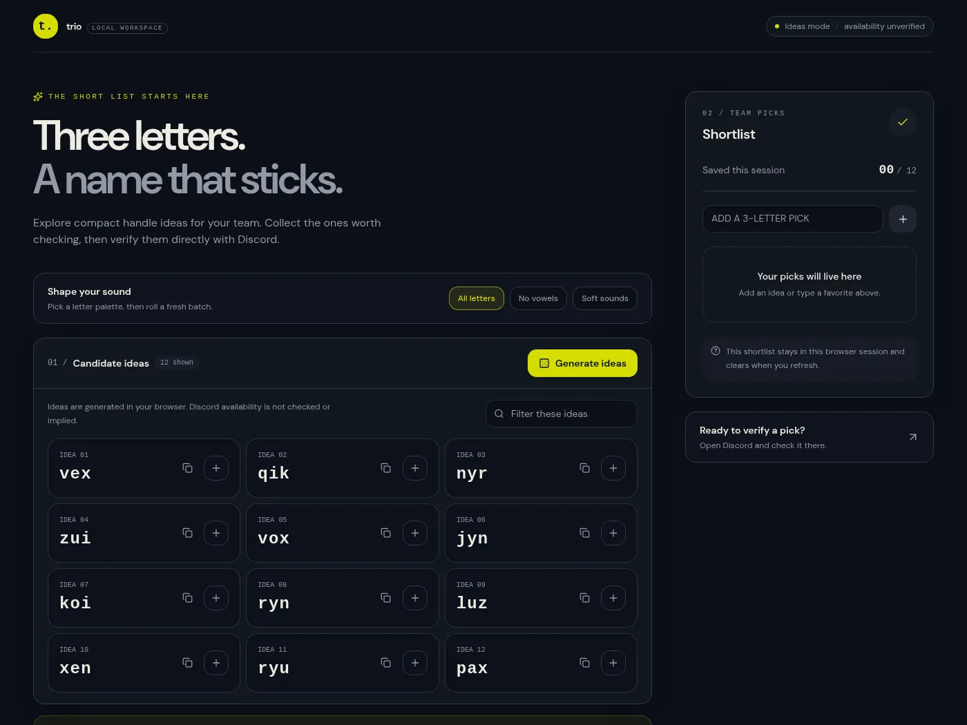Discord Short Username Finder