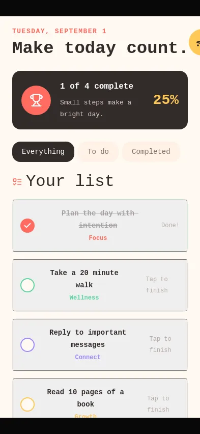 ColorJoy To-Do List