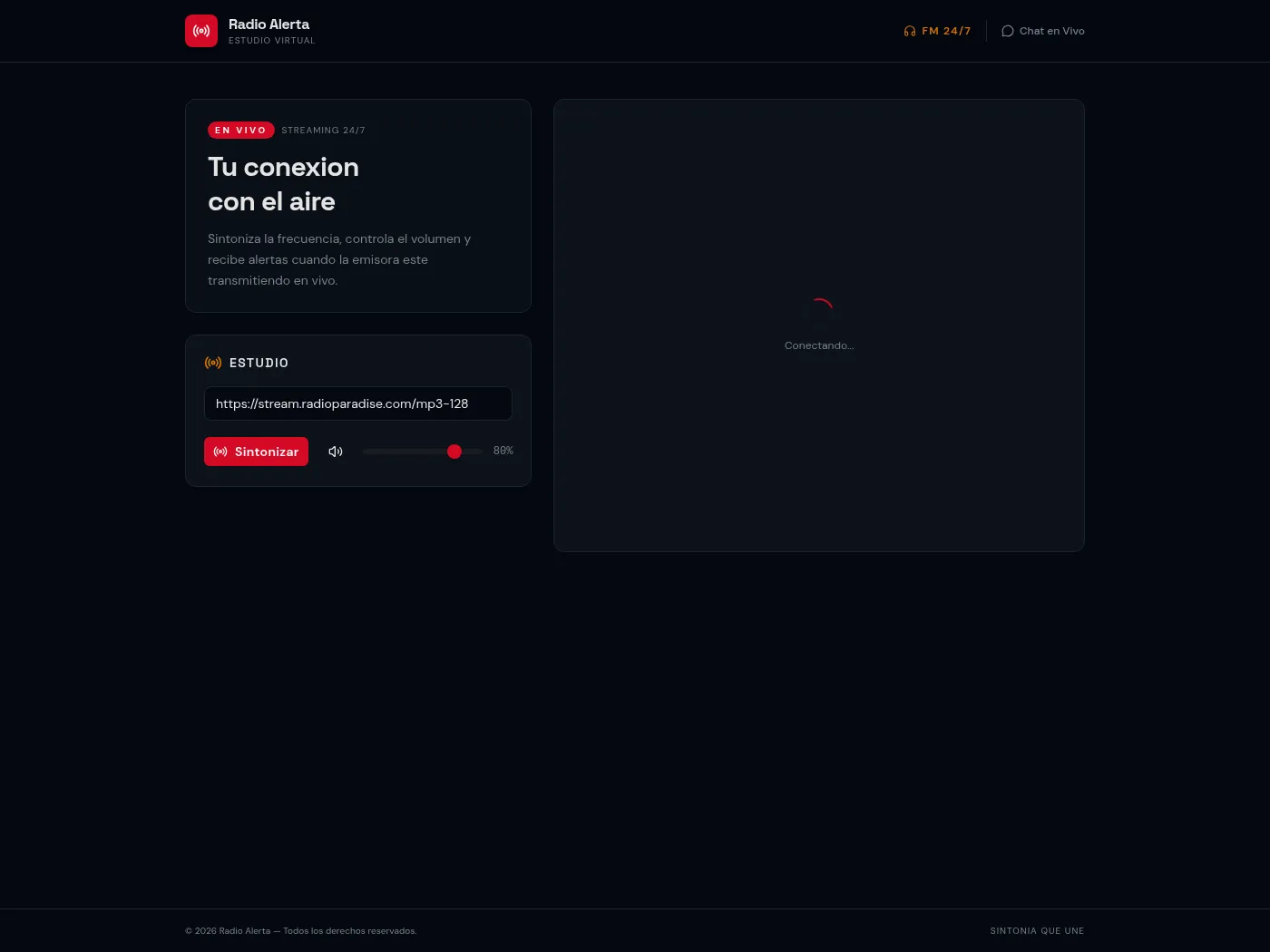 Radio Alert & Chat App