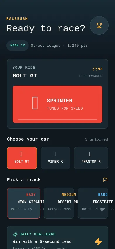 RaceRush Android