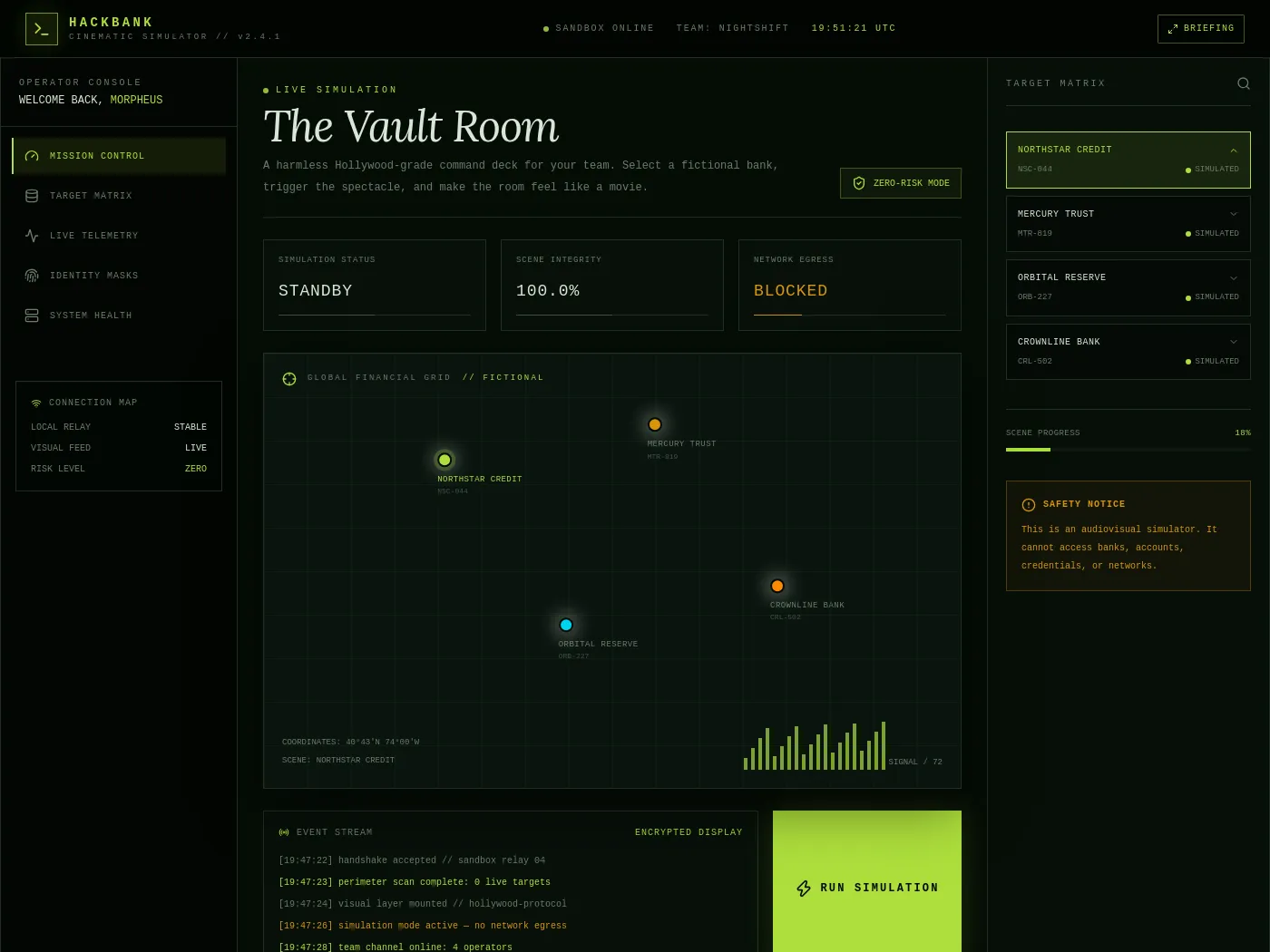 HackBank Simulator