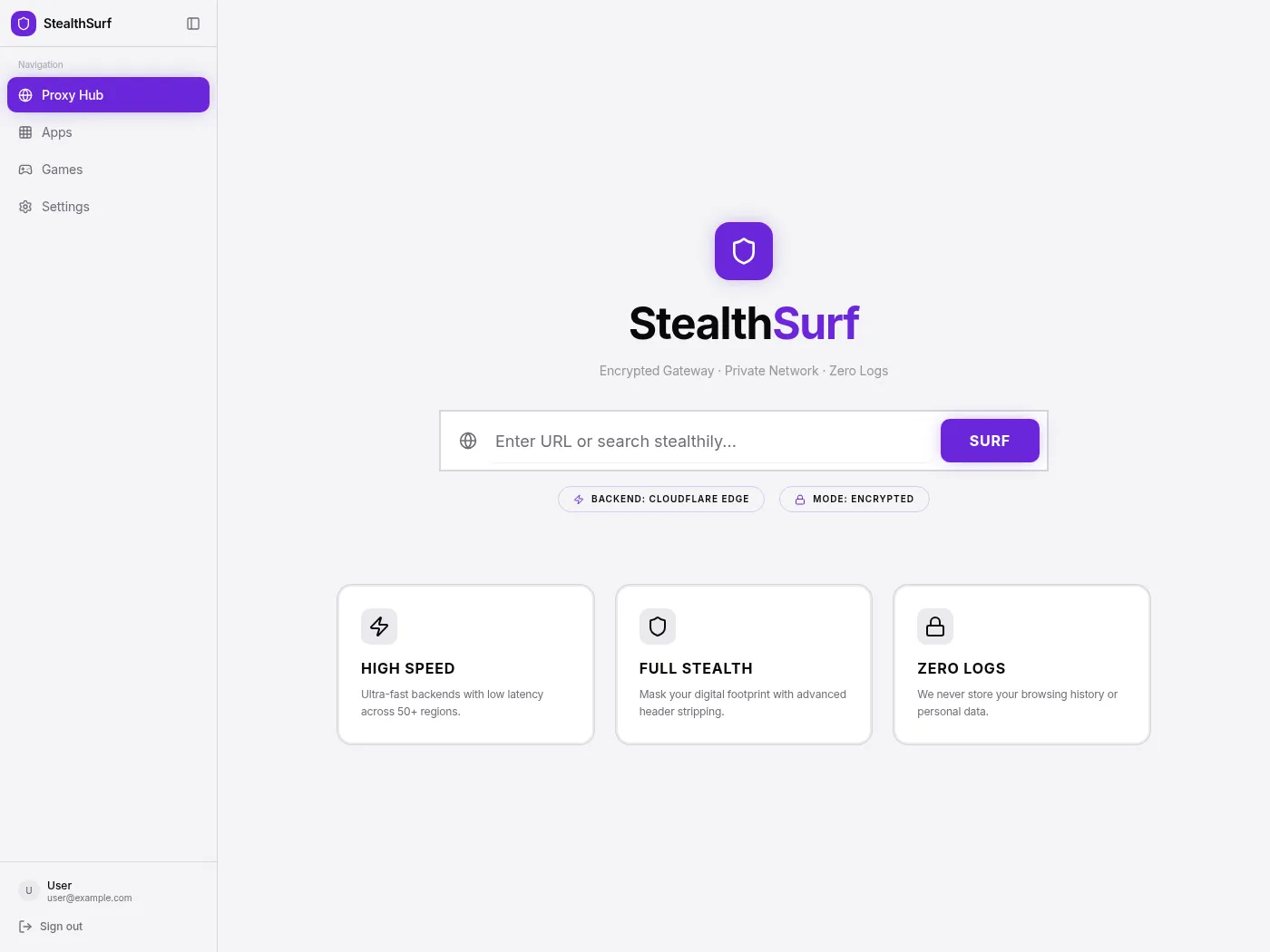 StealthSurf Hub