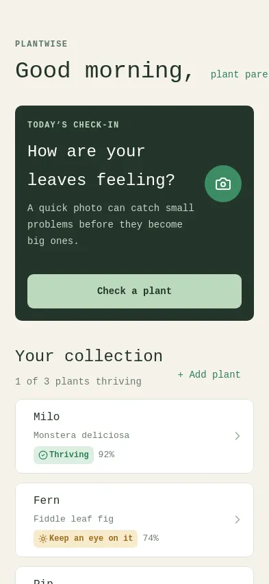 Plant Health AI App